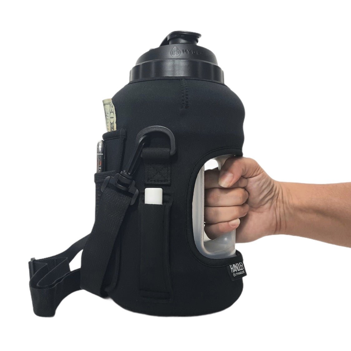 Black 1/2 Gallon Jug Carrying Handler™ – Drink Handlers