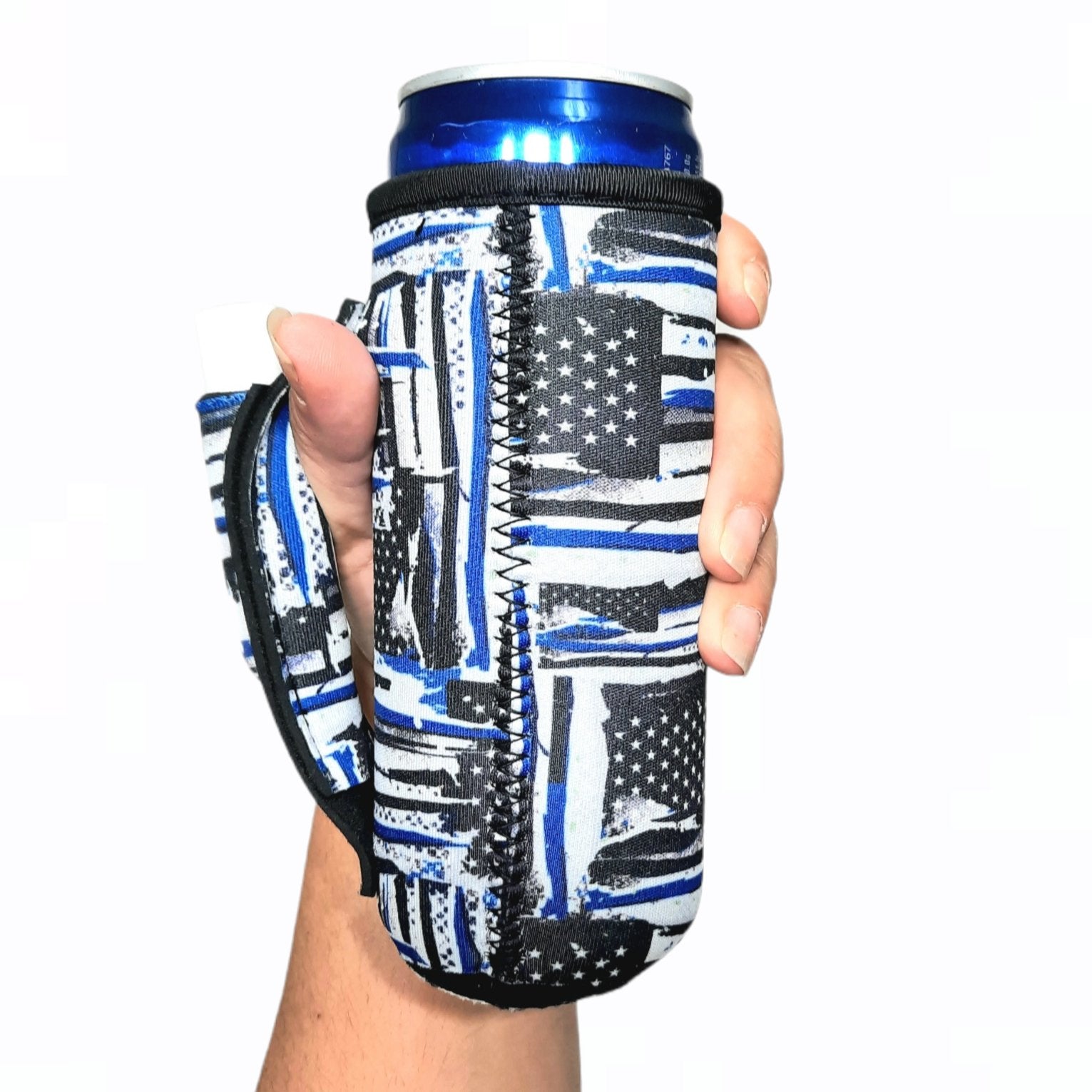 Blue Line 12oz Slim Can Neoprene Sleeve Handler™ – Drink Handlers