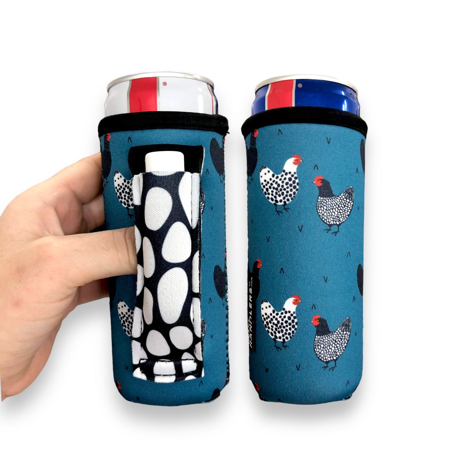 Chickens 12oz Slim Can Neoprene Sleeve Handler™ – Drink Handlers