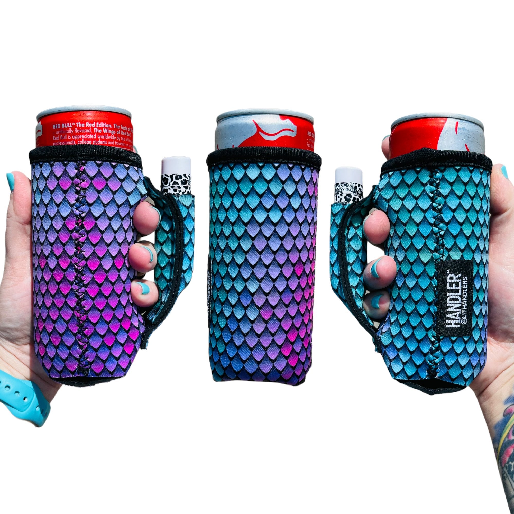 Purple Mermaid 8-10oz Slim Can Handler™ – Drink Handlers