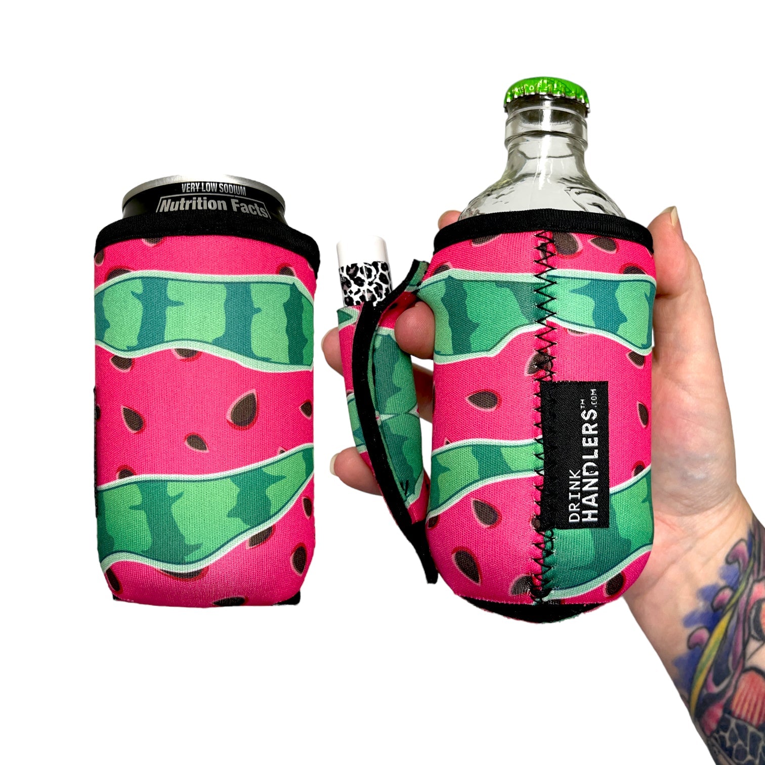 Watermelon 12oz Stubby Can Handler™ – Drink Handlers